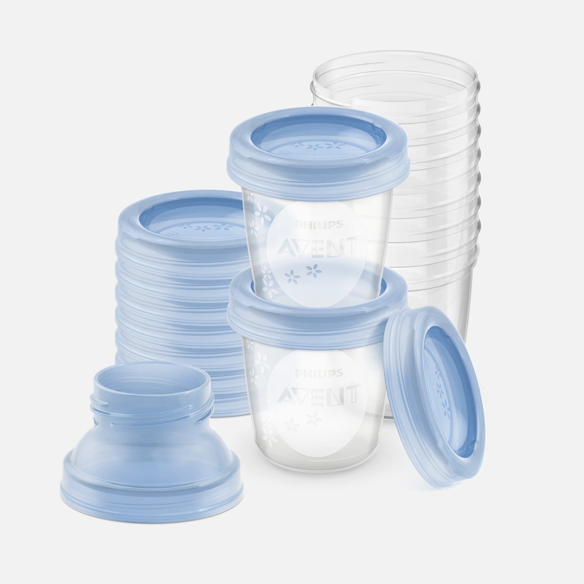 Philips Avent Breast Milk Storage Cups and Lids, 6 fl. oz., 10 ct. by ...